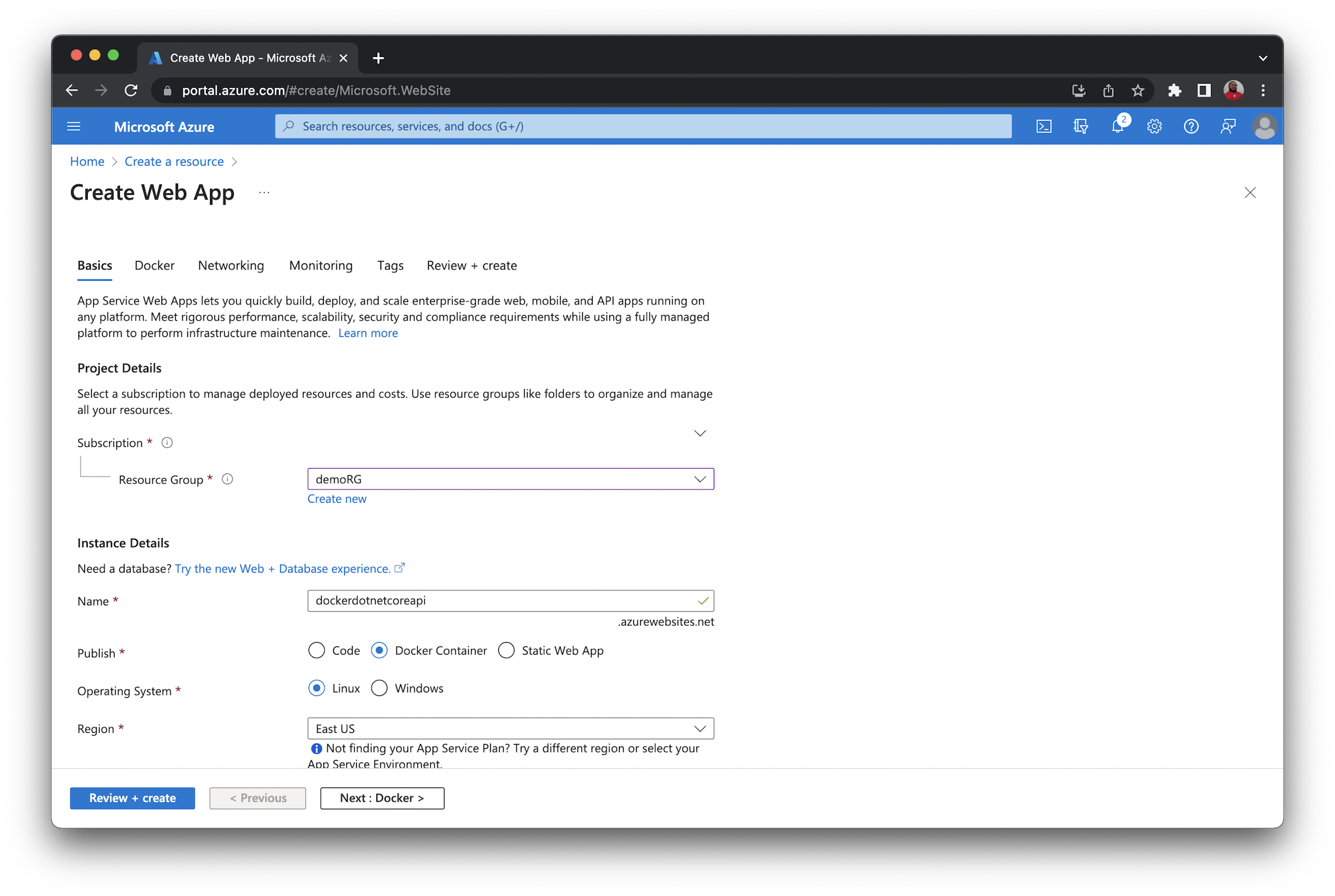 Deploy A Dockerized Net Core App To An Azure Container Instance Circleci