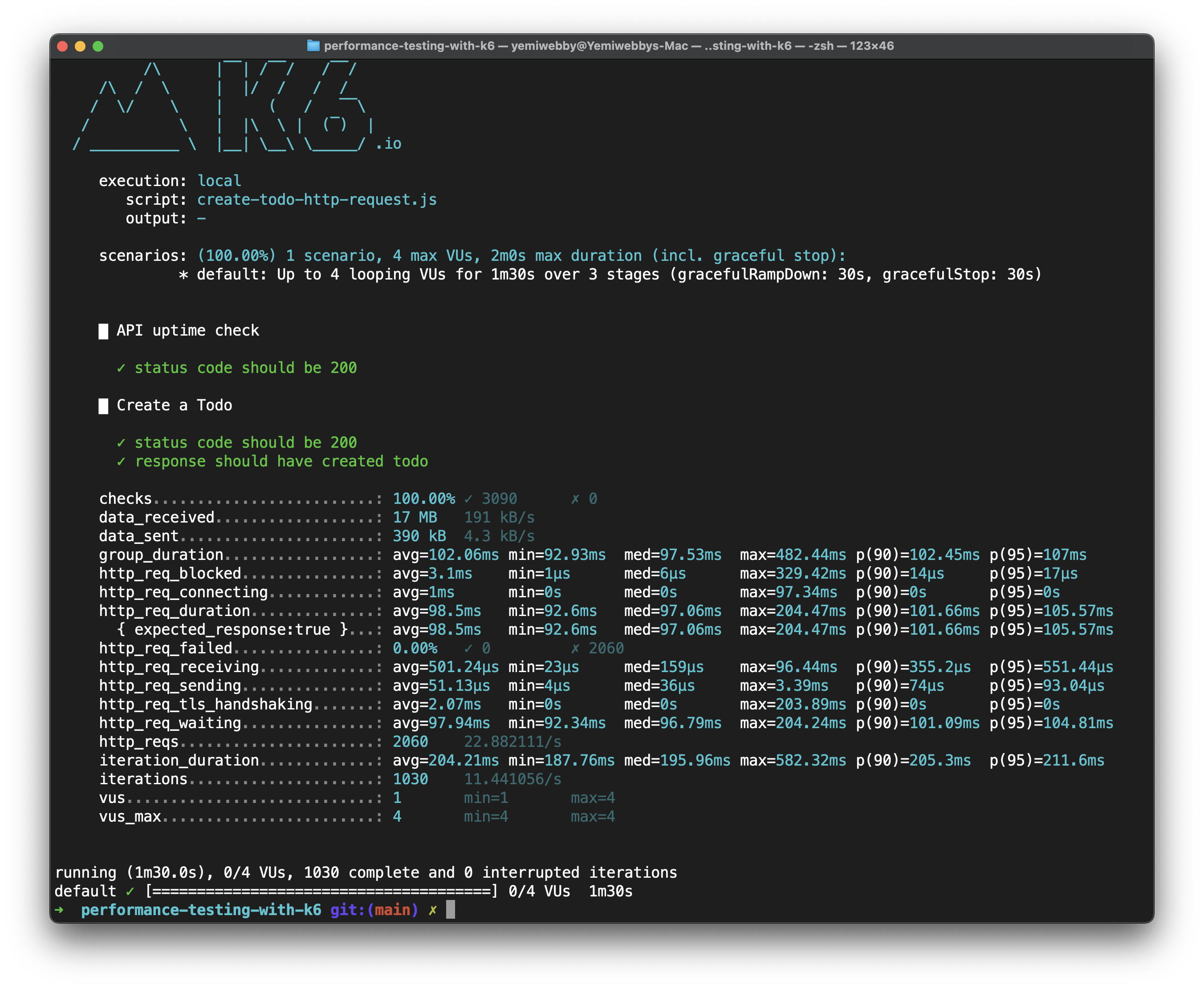 API performance testing with k6 | CircleCI