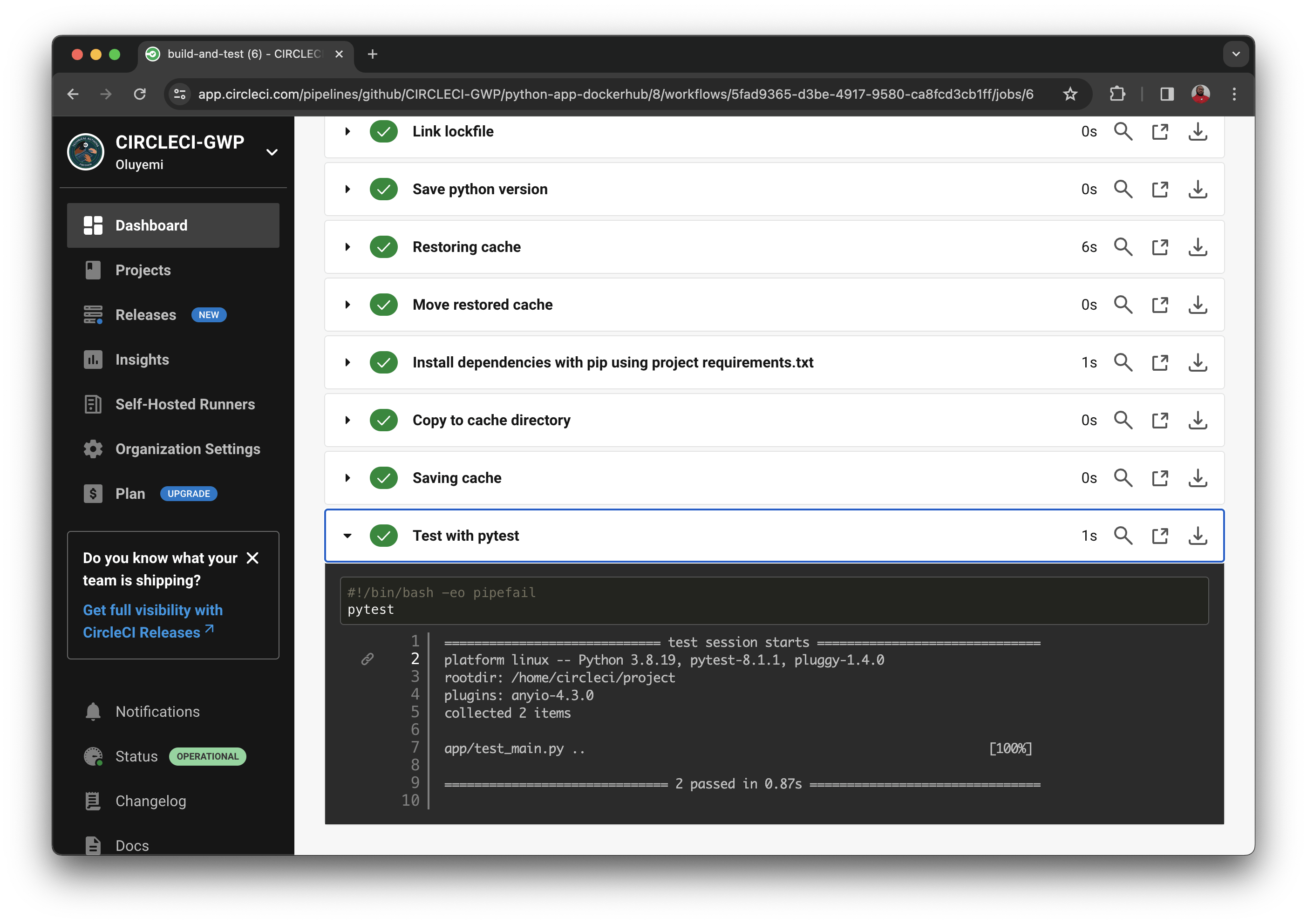 Dockerize a Python app and deploy to Docker Hub | CircleCI