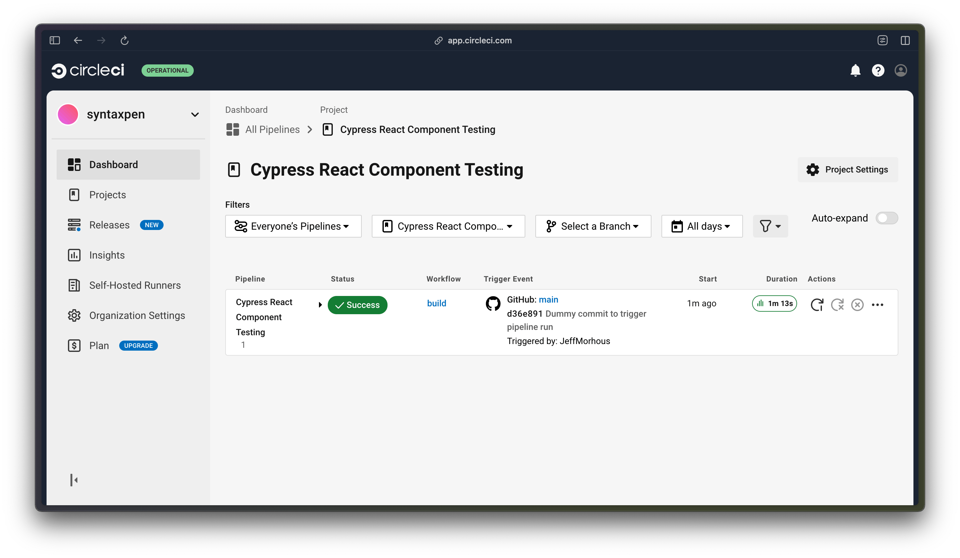 Cypress component testing for React applications | CircleCI