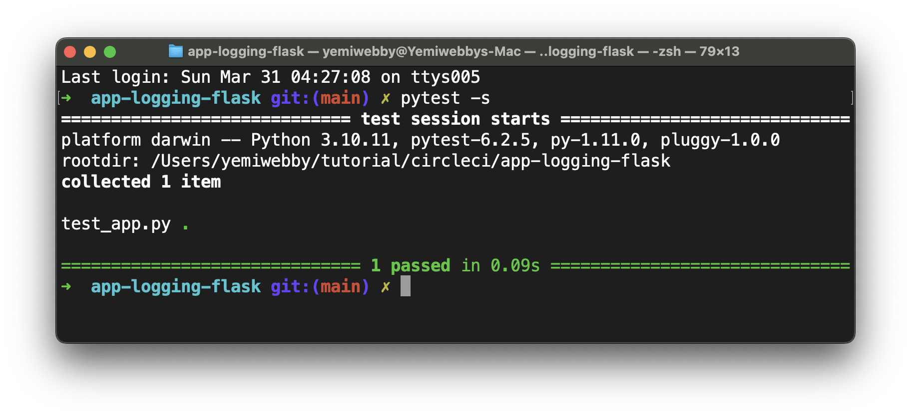 Application logging with Flask | CircleCI