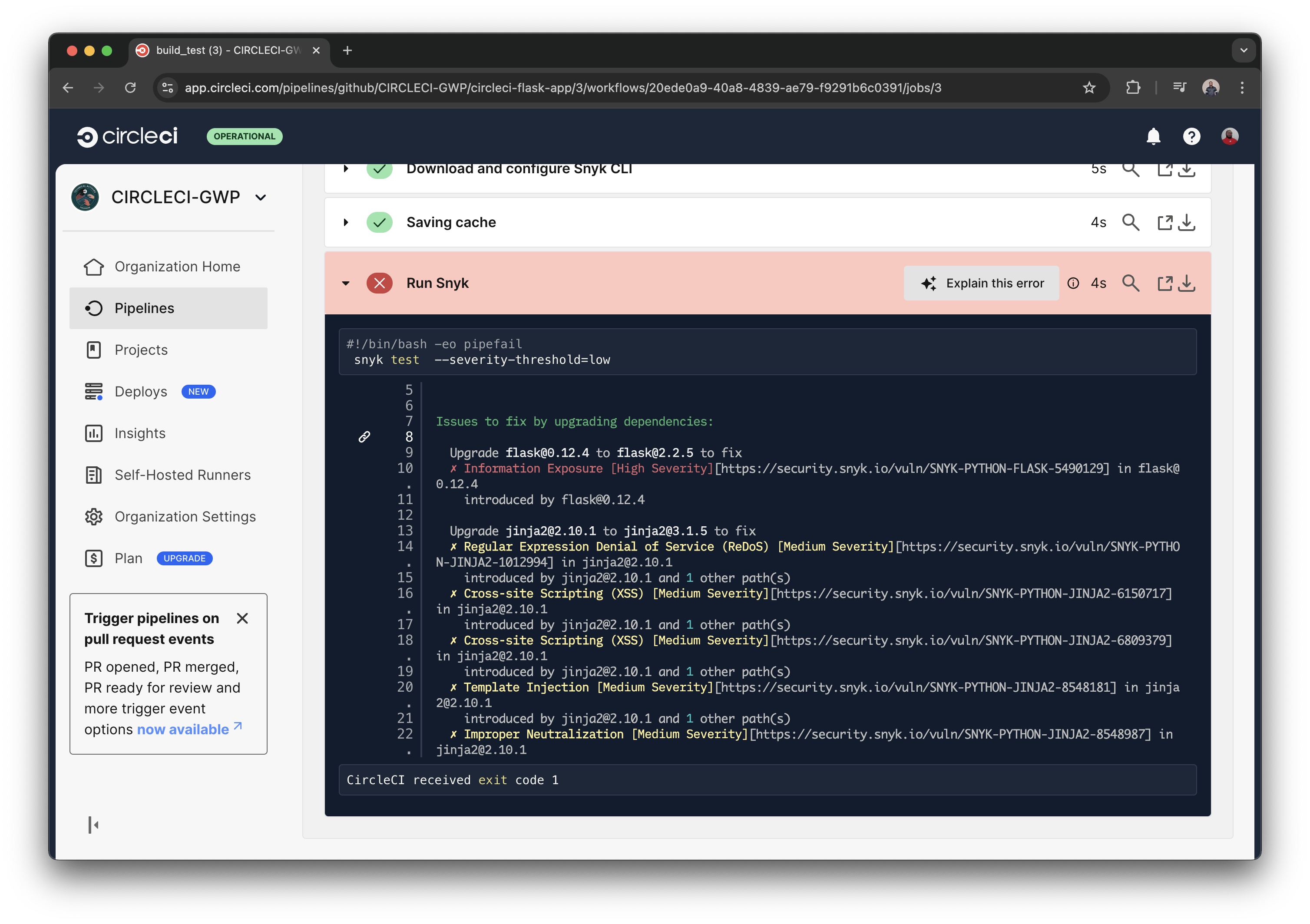 Adding application and image scans to your CI/CD pipeline | CircleCI