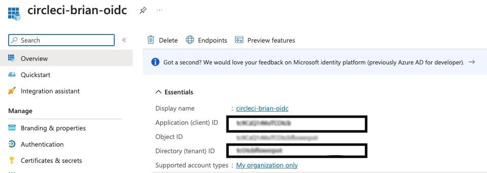Using OpenID Connect (OIDC) for Azure access | CircleCI