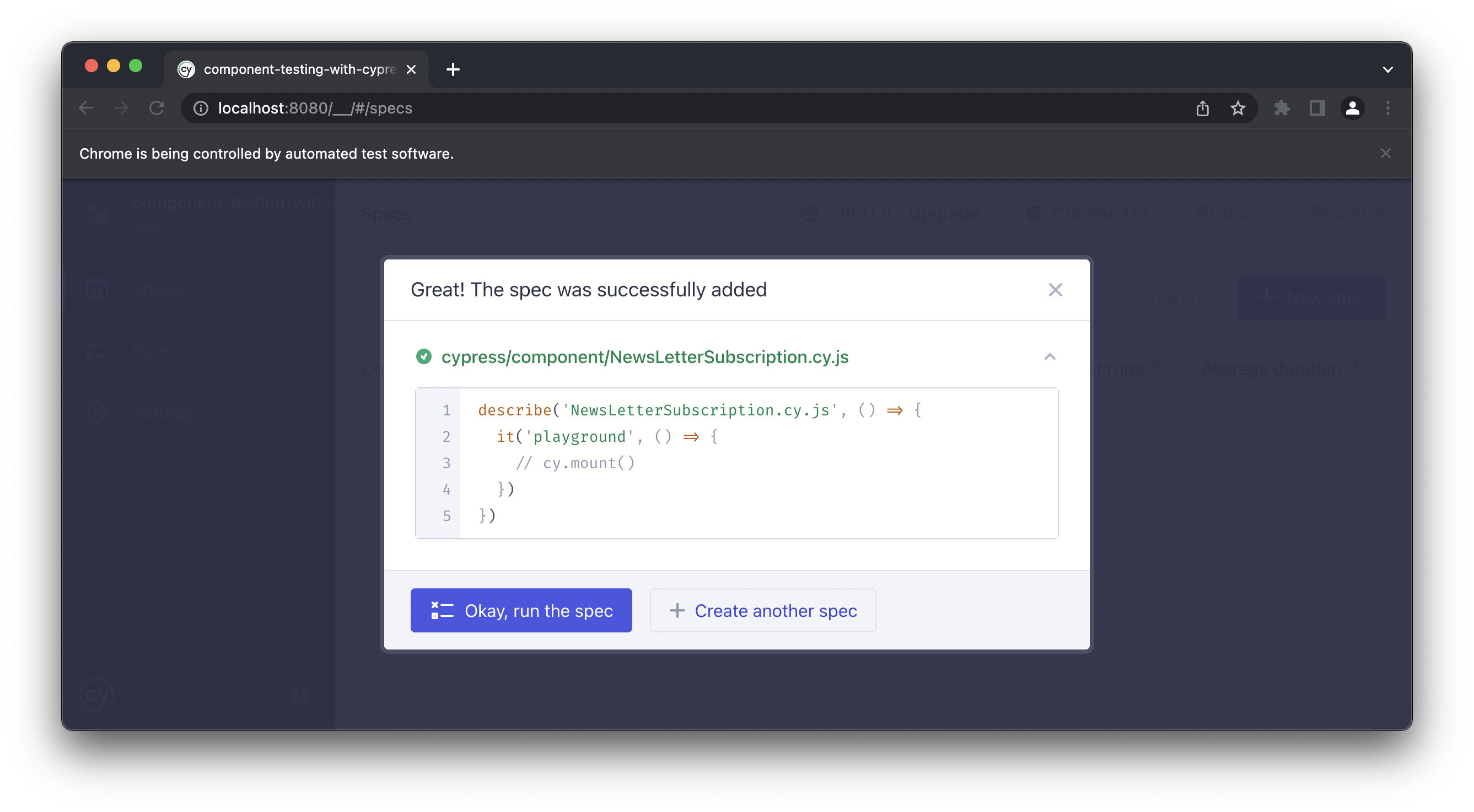 Cypress component testing for React applications | CircleCI
