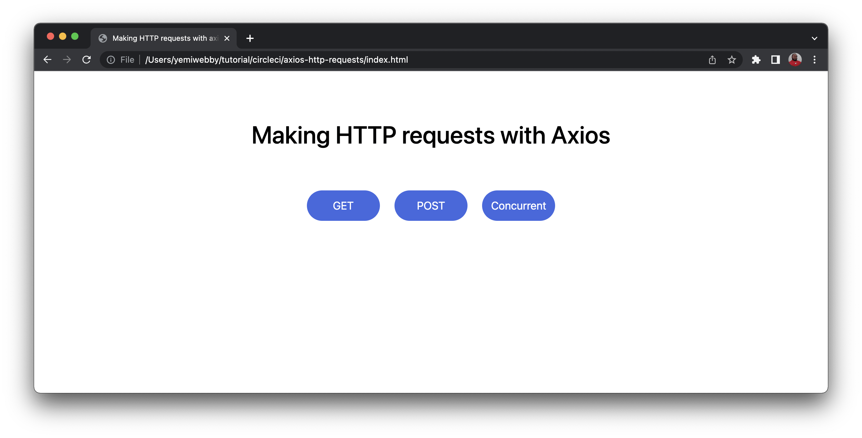 Making HTTP requests with Axios | CircleCI