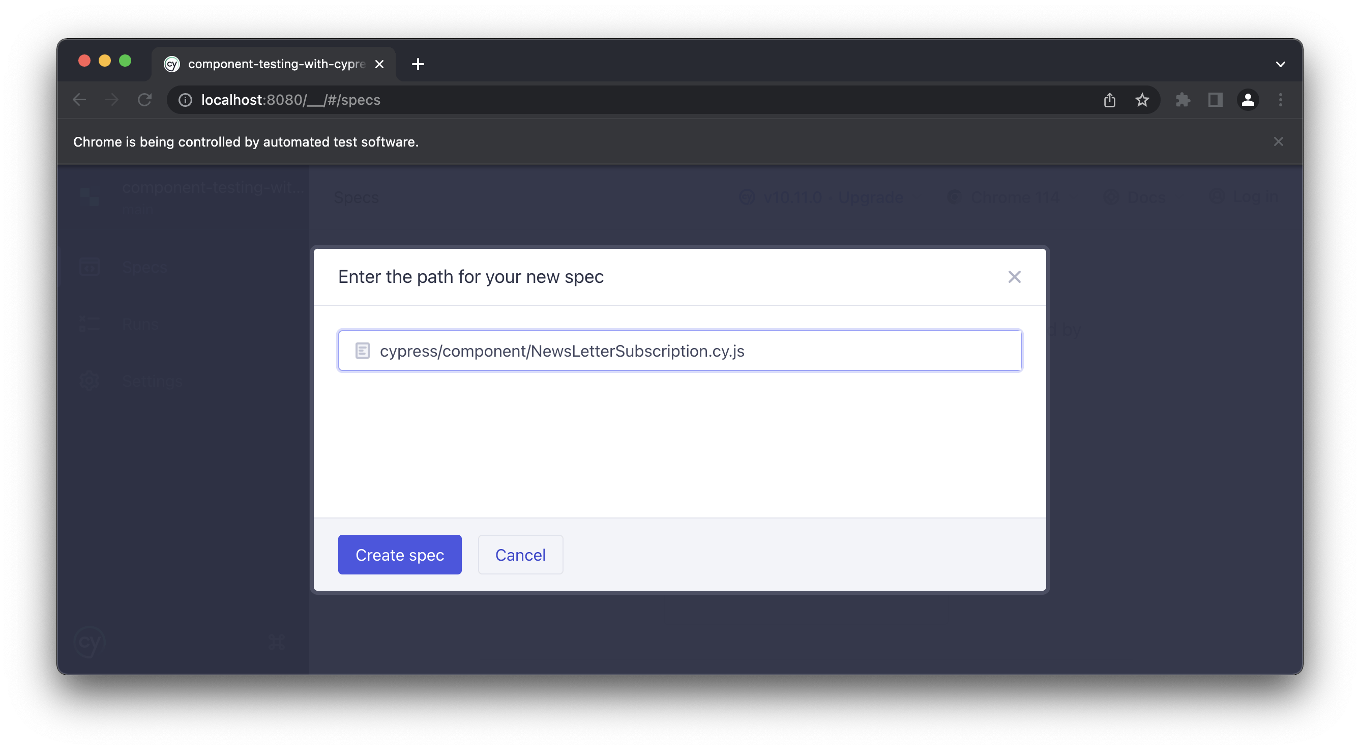 Cypress component testing for React applications | CircleCI