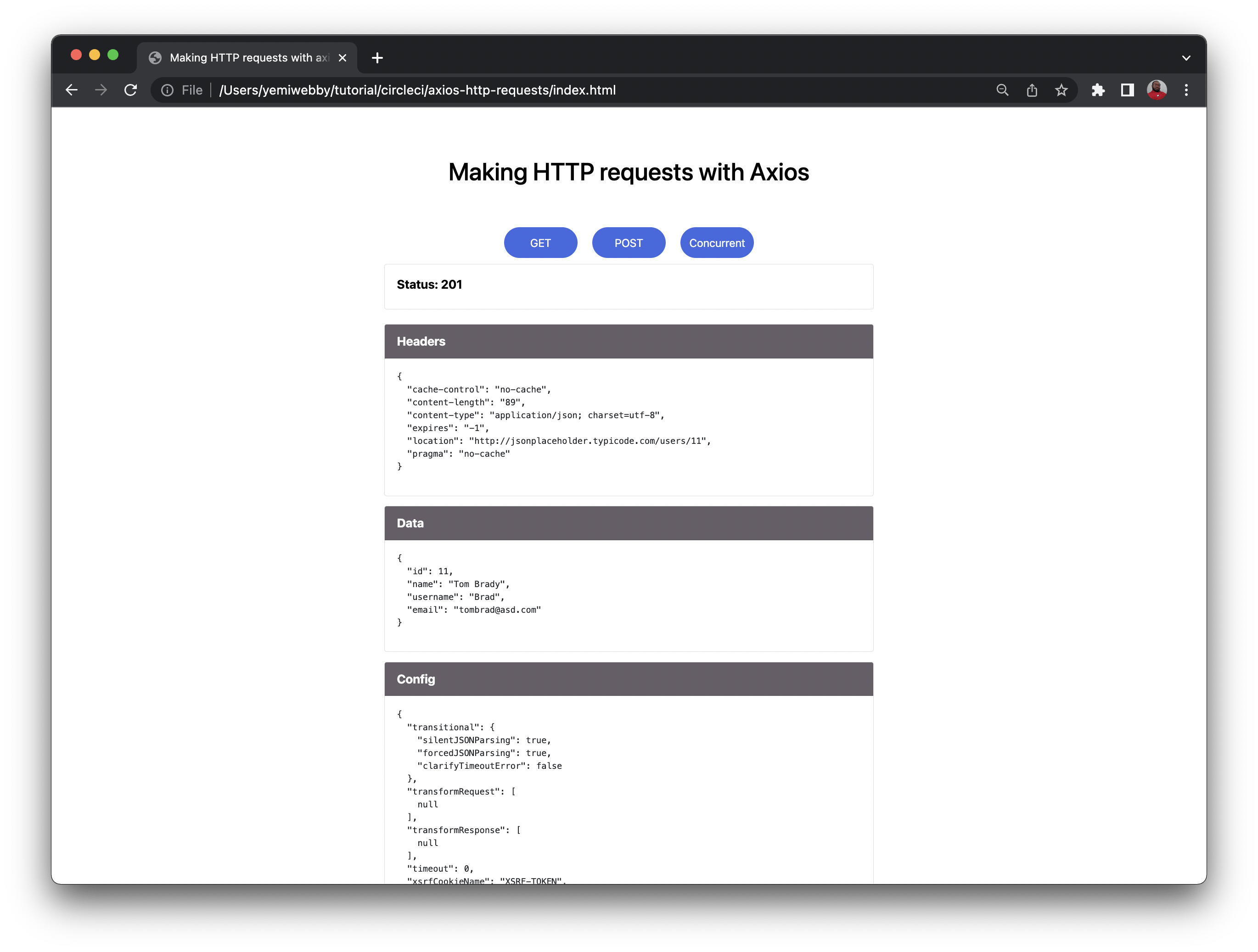 Making HTTP requests with Axios | CircleCI
